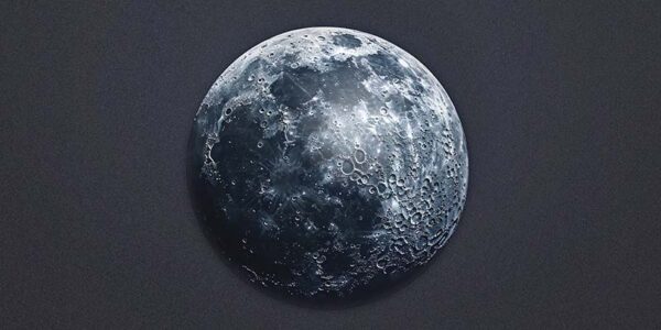 Chandrama, Moon Hyper Realistic Wallpaper Mural - Magicdecor®