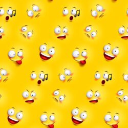 Smiley Faces Funny Facial Expressions Wallpaper Mural - Magicdecor®