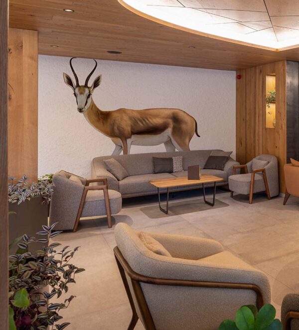 Springbuck Antelope Realistic Painting Wallpaper Mural - Magicdecor®