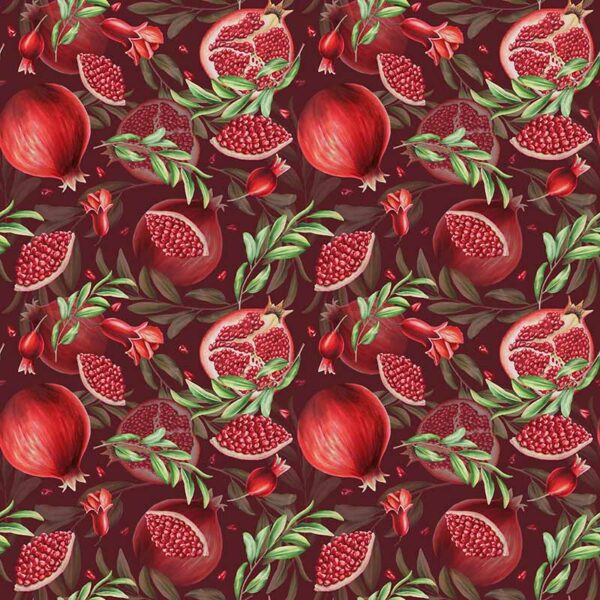 Watercolor Realistic Pomegranate Wallpaper Mural - Magicdecor®