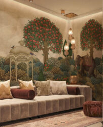 Jashn-e-Bagh, Beautiful Indian Garden Wallpaper Mural, Customized ...