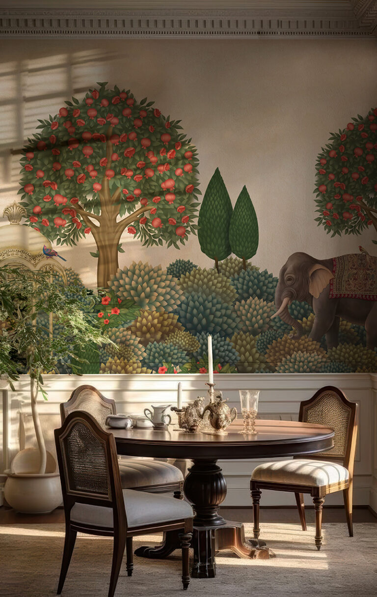 Jashn-e-Bagh, Beautiful Indian Garden Wallpaper Mural, Customized ...