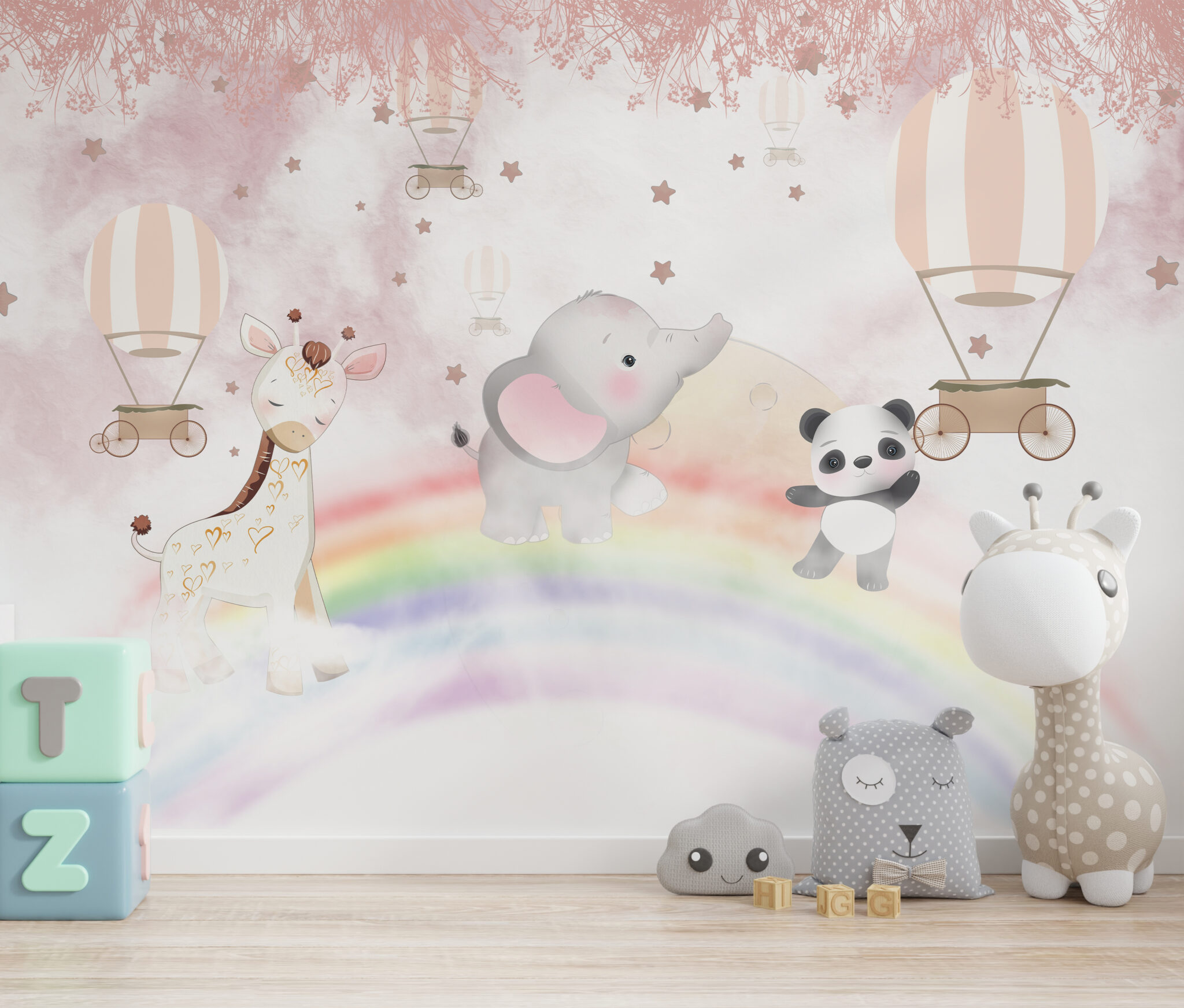 Cute Animals Wallpaper Design for Kids - Magicdecor®