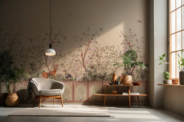 Gul Bahar, Serenade in the Garden Wallpaper Mural, Customized - Magicdecor®