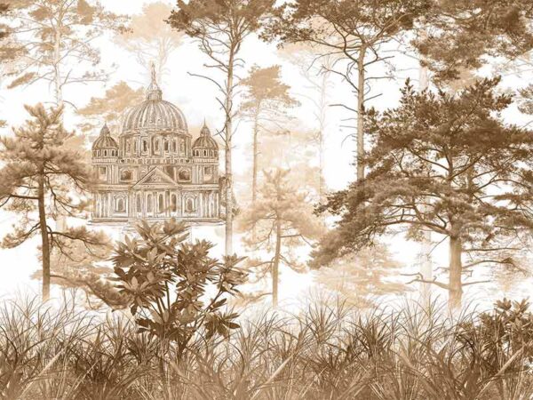 Majestic Brown Whisper Wallpaper Mural, Customized - Magicdecor®
