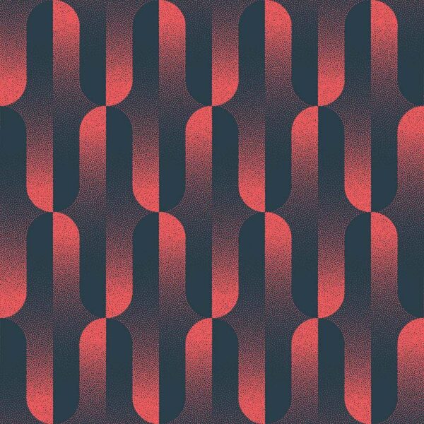 Red Black Abstract Halftone Art Wallpaper Mural - Magicdecor®