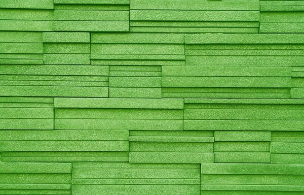 Green Stone Walls Effect Wallpaper Mural - Magicdecor®