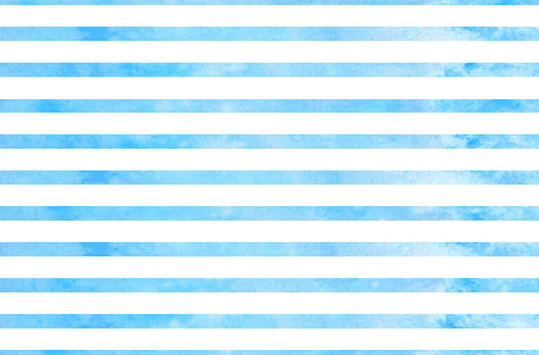 Aesthetic Blue Watercolor Horizontal Stripes Wallpaper Mural - Magicdecor®