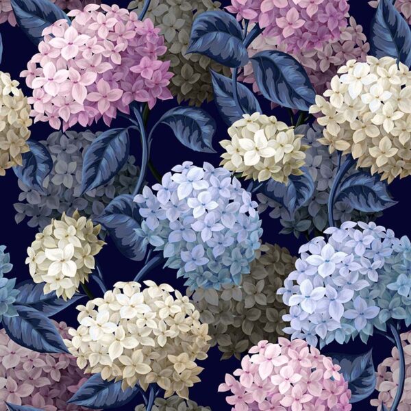 Beautiful Hydrangeas Flowers Wallpaper Mural - Magicdecor®