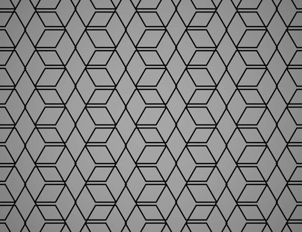 Simple Dark Gray Lattice Geometric Design Wallpaper Mural - Magicdecor®