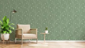 Hand Drawn Leaf Texture Wallpaper Mural - Magicdecor®