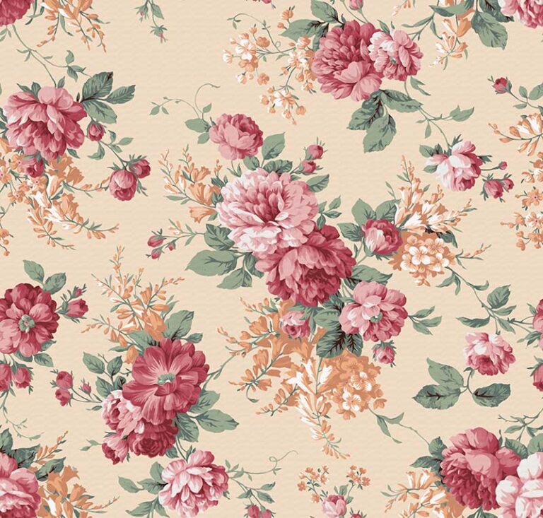 Natural Dual-Tones Roses Flowers Wallpaper Mural - Magic Decor