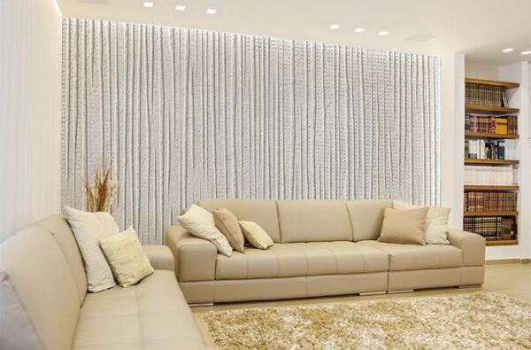 Stripe Textured Plaster Wall Wallpaper Mural - Magicdecor®