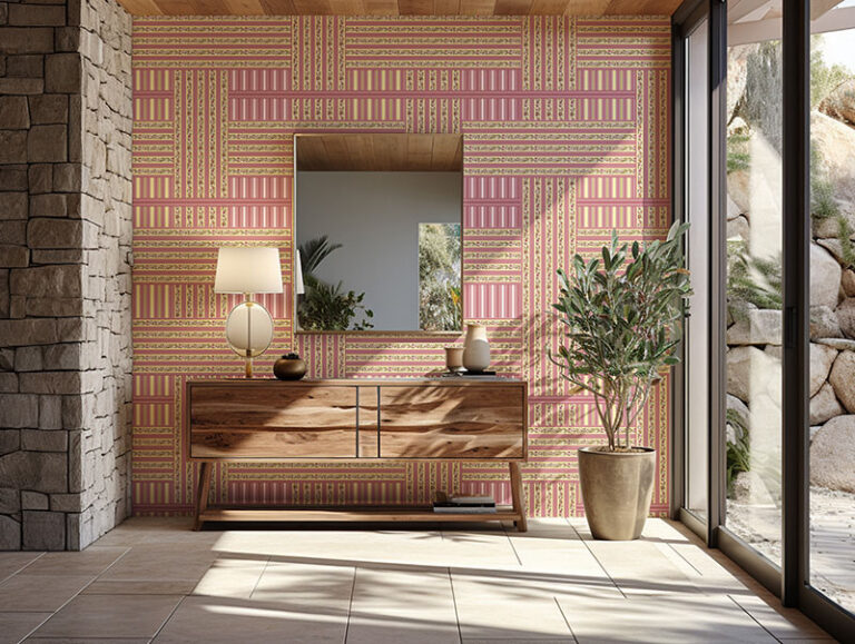 Laheriya, Timeless Ethnic Weave Mural Design, Customized - Magic Decor