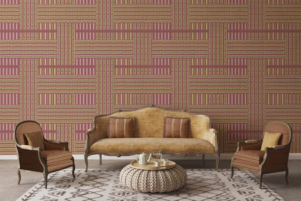 Laheriya, Timeless Ethnic Weave Mural Design, Customized - Magic Decor