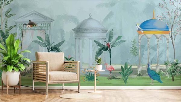 Baag, Bharat Style Royal Bagicha Wallpaper Mural - Magicdecor®