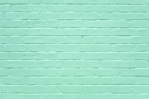 Mint Green Painted Brick Wall Wallpaper Mural - Magicdecor®