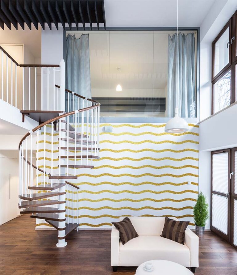 Majestic Golden Waves Wallpaper Mural - Magicdecor®