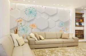 3D White Hive Wallpaper Mural - Magicdecor®