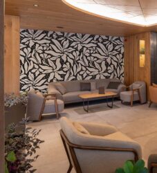 Black and White Floral Petals Wallpaper Mural - Magicdecor®