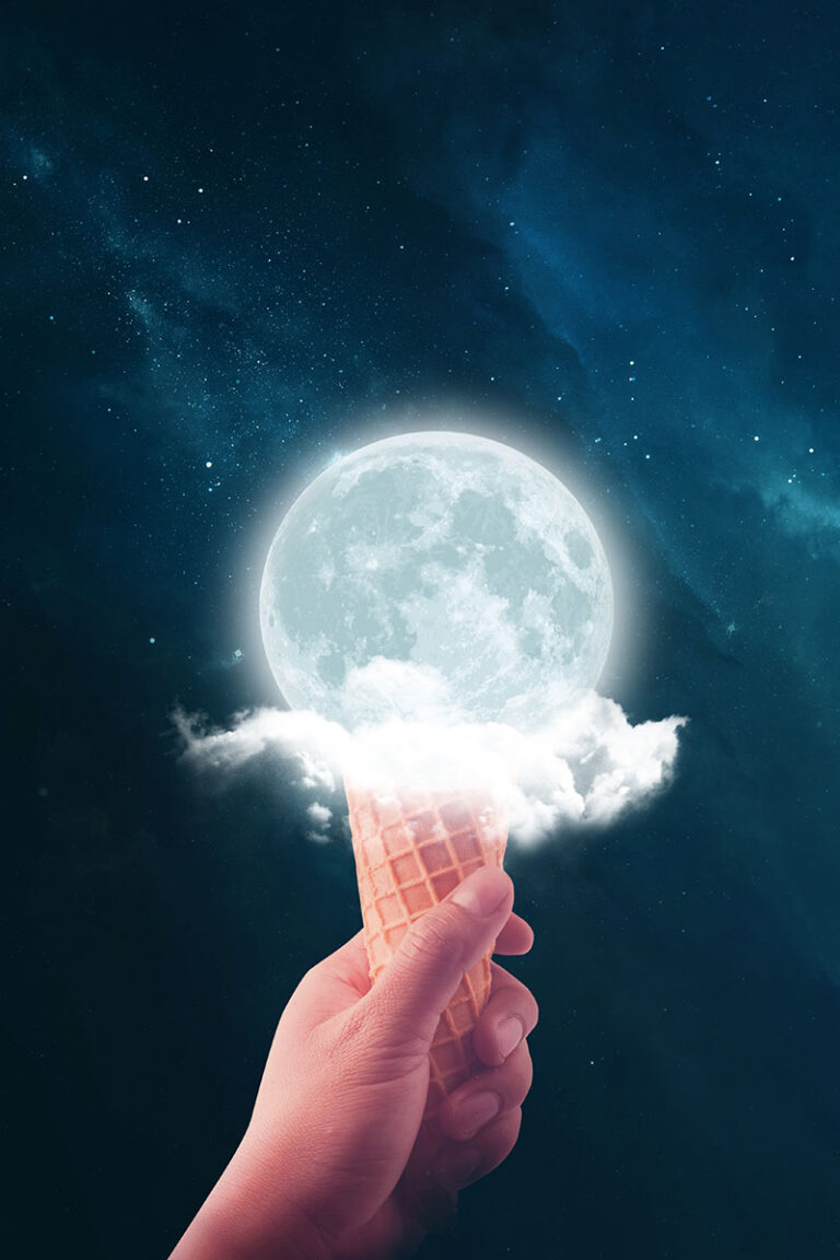 Moon Ice Cream Wallpaper Mural - Magicdecor®