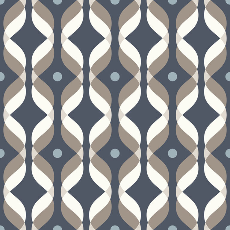 Mid Century Ogee Curved Pattern Wallpaper Mural - Magicdecor®