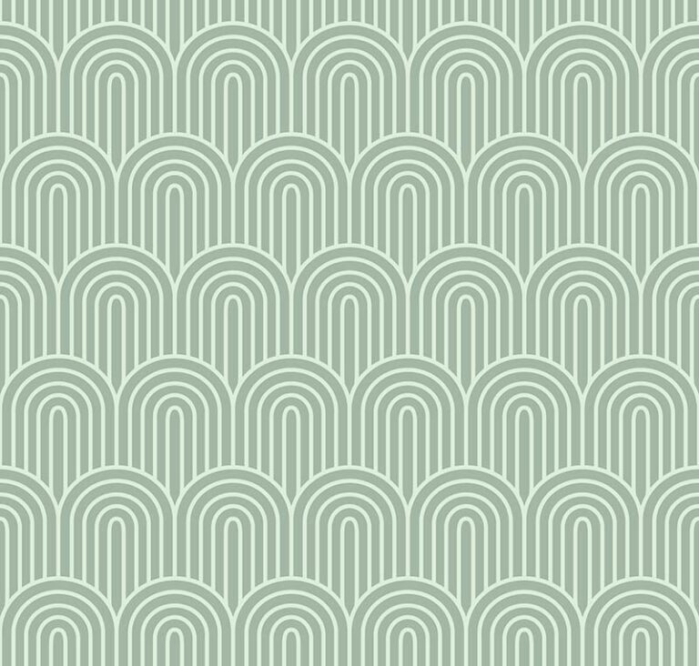 Nostalgic Nuance Modern Green Pattern Wallpaper Mural - Magicdecor®