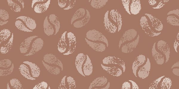 Coffee Bean Pattern in Mocha Mousse Wallpaper Mural - Magicdecor®