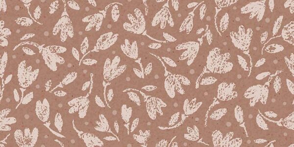 Flower Mocha Mousse Pattern Wallpaper Mural - Magicdecor®