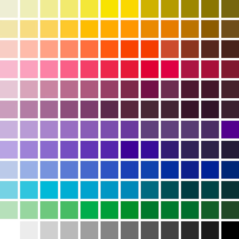 Colored Palette Design Square Grid Wallpaper Mural - Magicdecor®