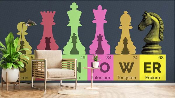 Chess Intelligence Brain Booster Wallpaper Mural - Magicdecor®