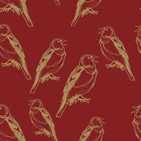 Sone ki Chidiya, Maroon Gold Chaffinch Birds Wallpaper Mural - Magic ...