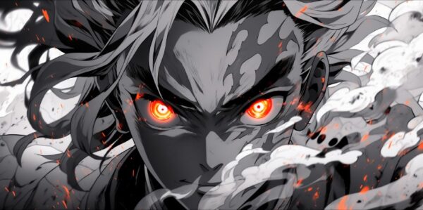 Angry Anime Character Wallpaper Mural - Magicdecor®
