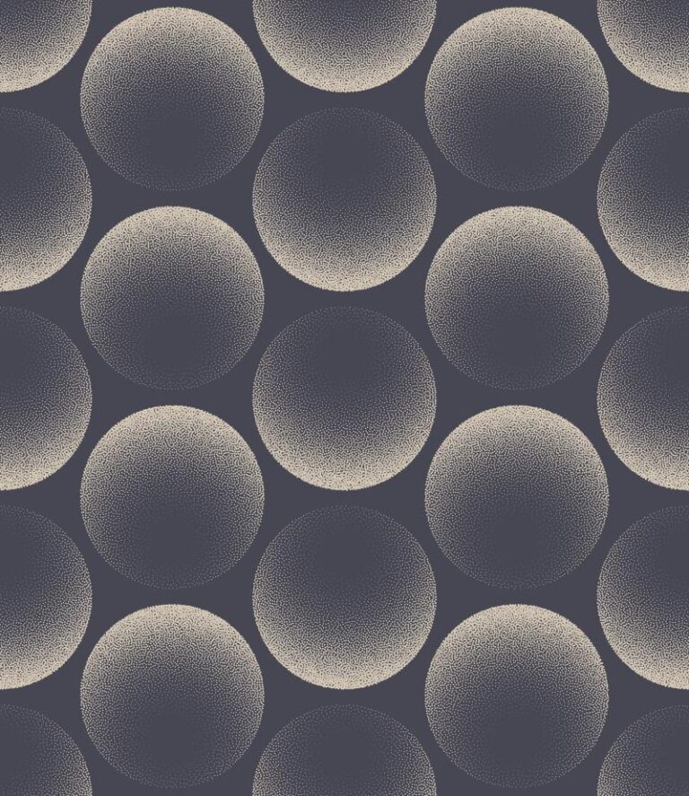 Pale Grey Half Tone Circles Wallpaper Mural - Magicdecor®