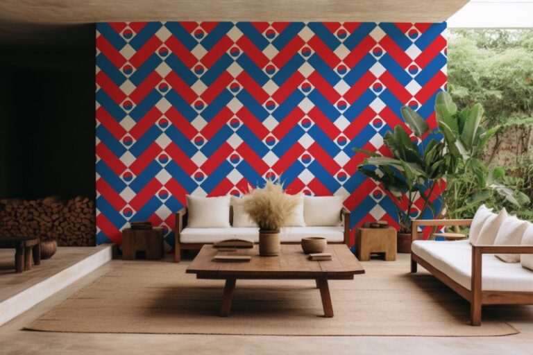 Korean Flag Pattern Wallpaper Mural - Magicdecor®