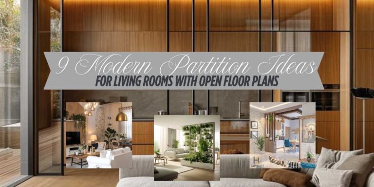 9 Modern Partition Ideas for Living Rooms with Open Floor Plans ...