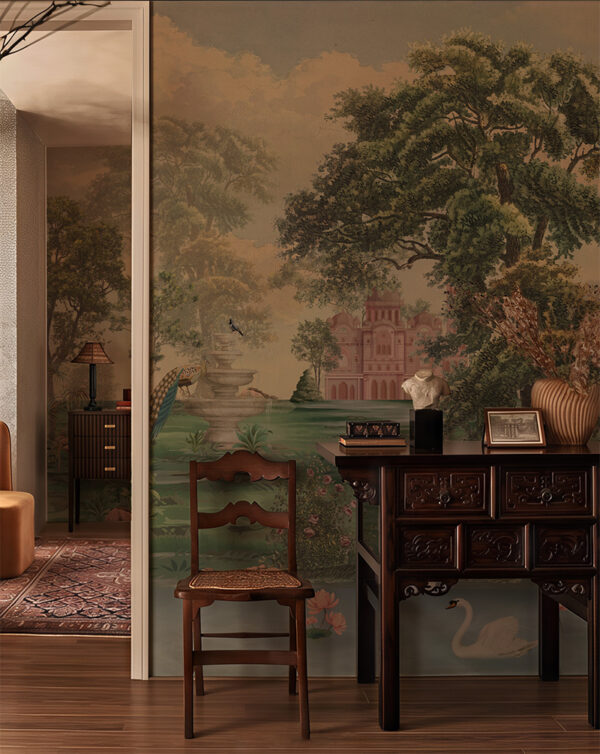 Urvashi, Raja Ravi Varma Style Wallpaper Mural, Customized - Magicdecor®