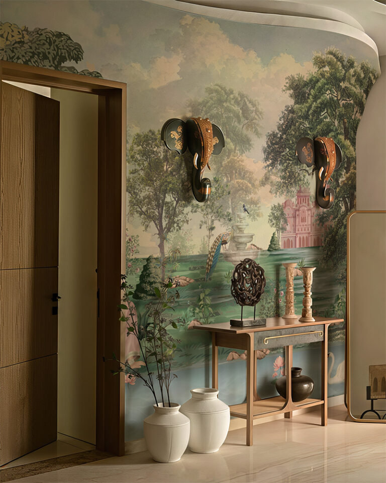 Urvashi, Raja Ravi Varma Style Wallpaper Mural, Customized - Magicdecor®