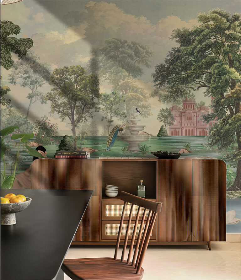 Urvashi, Raja Ravi Varma Style Wallpaper Mural, Customized - Magicdecor®