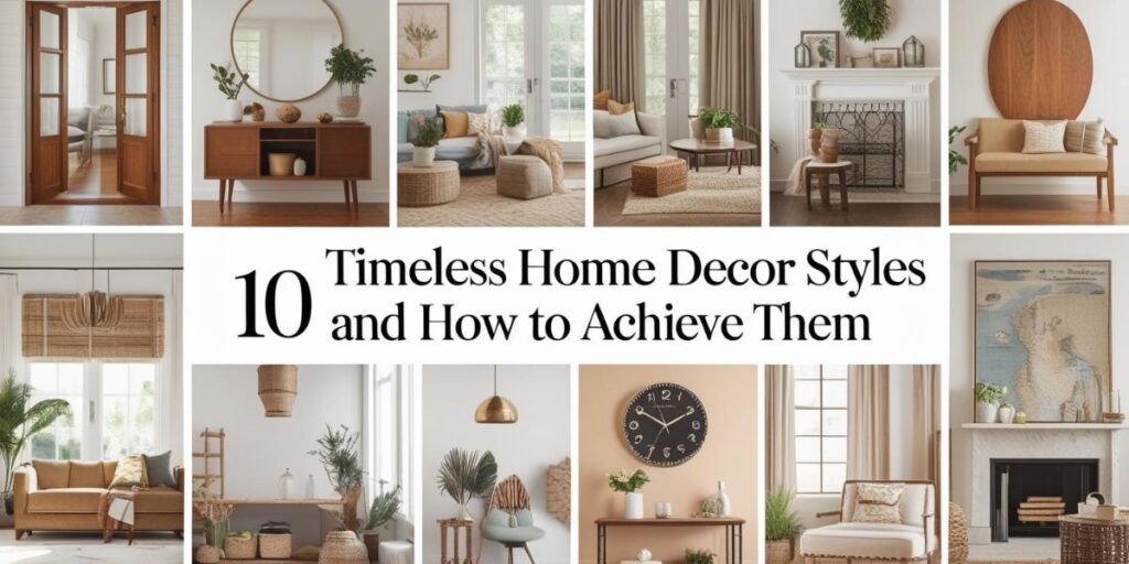 Top 10 Timeless Home Decor Styles and How to Achieve Them