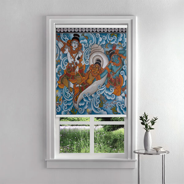 Ancient Kerala Mural Hues Roller Blind - Magicdecor®