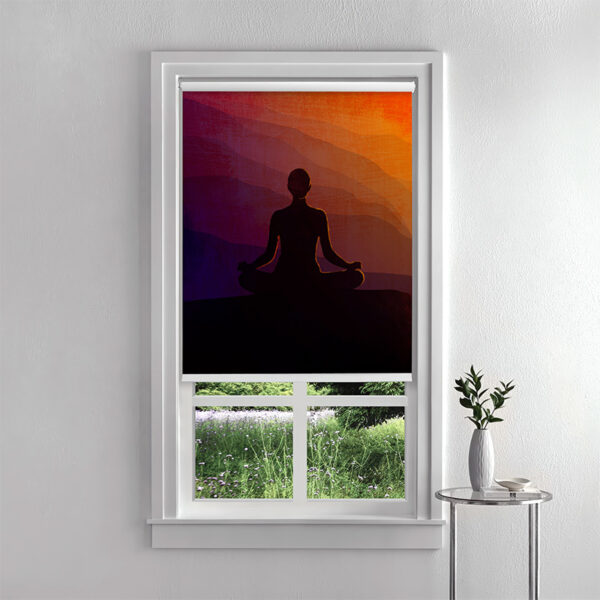 Sunset Meditation Theme Roller Blind - Magicdecor®