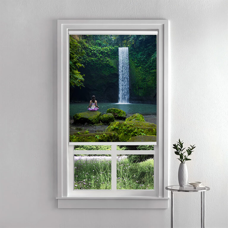 Waterfall Meditation Scene Roller Blind - Magicdecor®