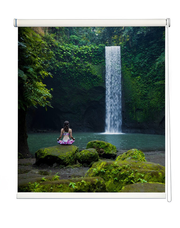 Waterfall Meditation Scene Roller Blind - Magicdecor®