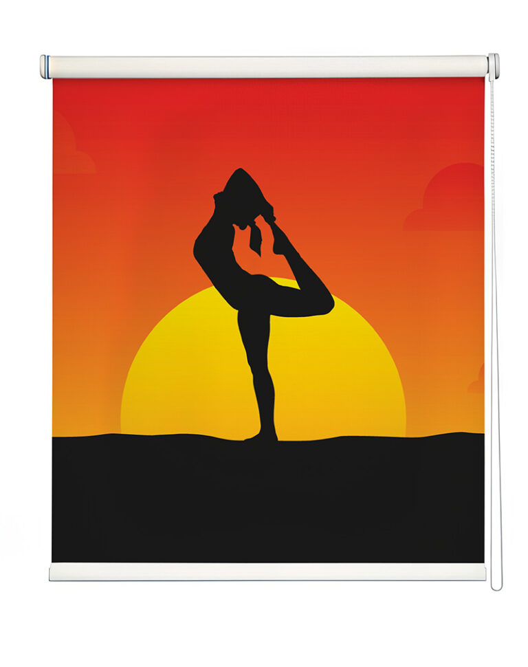 Sunset Yoga Roller Blind - Magicdecor®