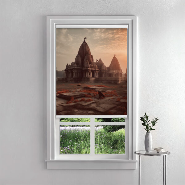 Ancient Temple Design Roller Blinds - Magicdecor®
