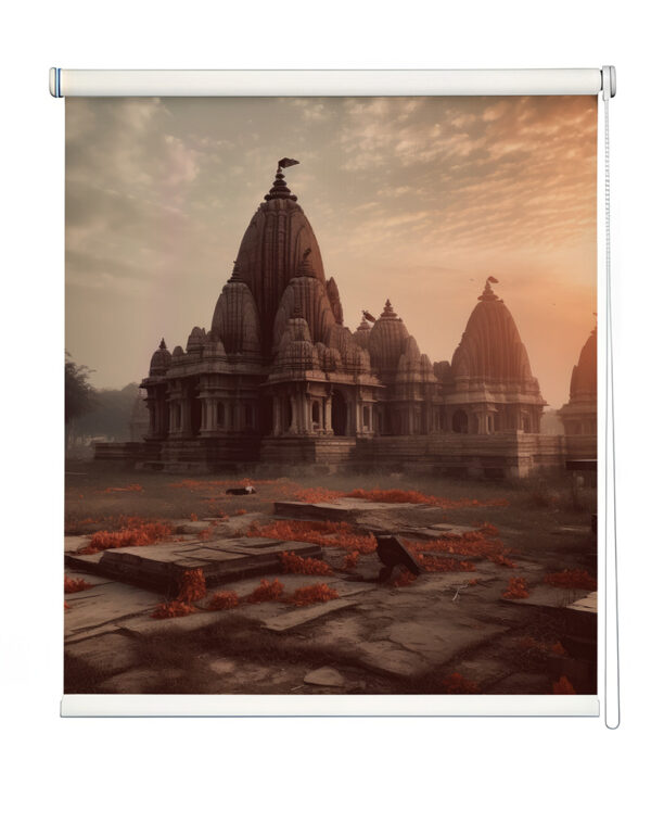 Ancient Temple Design Roller Blinds - Magicdecor®