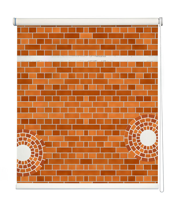 Red Brick Texture Roller Blind - Magicdecor®