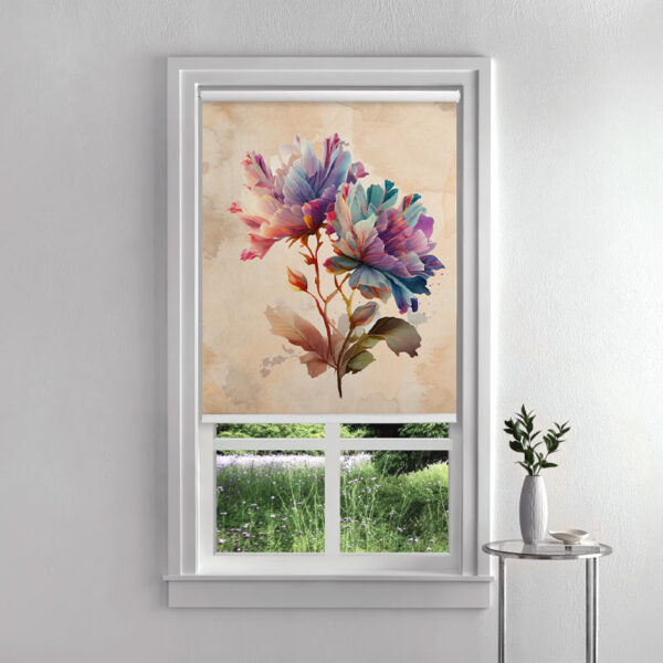 Pastel Bloom Watercolor Window Roller Blind - Magicdecor®