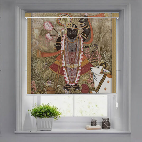 Shrinathji Pichwai Puja Room Roller Blinds - Magicdecor®